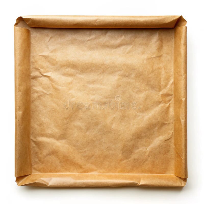 Brown Baking Paper Sheet for Culinary Use Stock Illustration ...