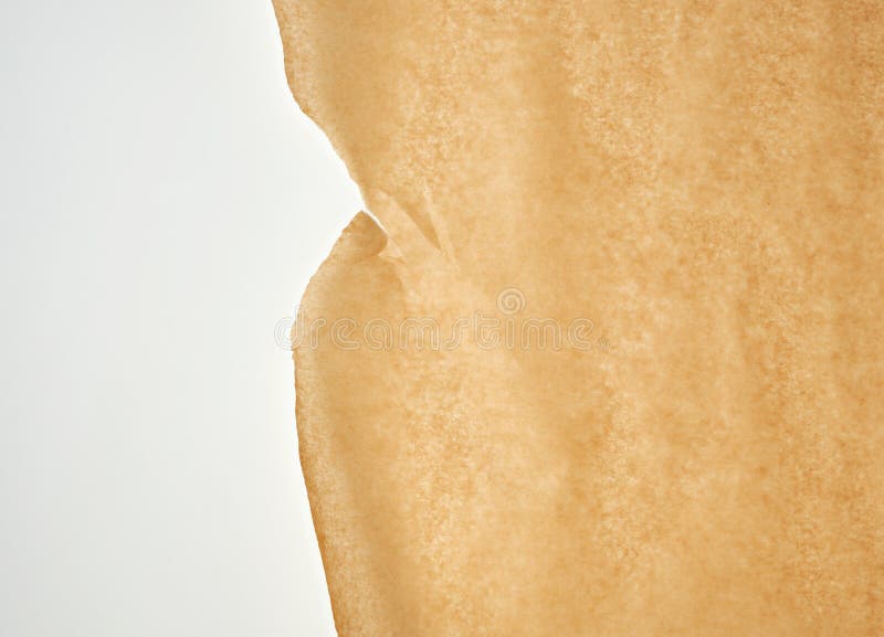 Brown Baking Parchment Paper Stock Photo - Image of retro, clean: 154836828