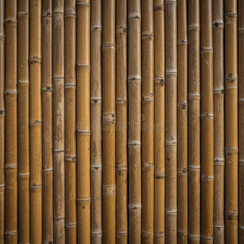 Brown Bamboo Wall Texture Background Stock Illustration - Illustration ...