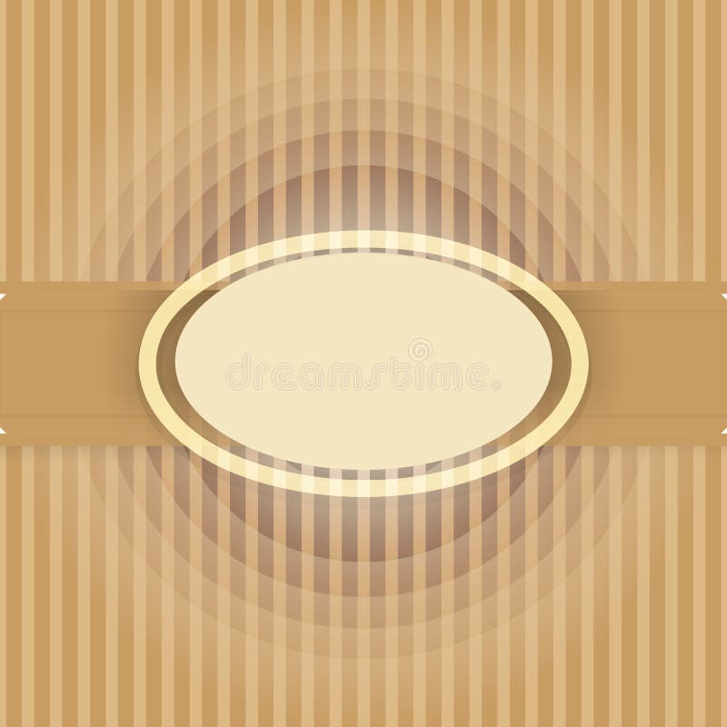 Brown Banner for Your Message Stock Vector - Illustration of vector ...
