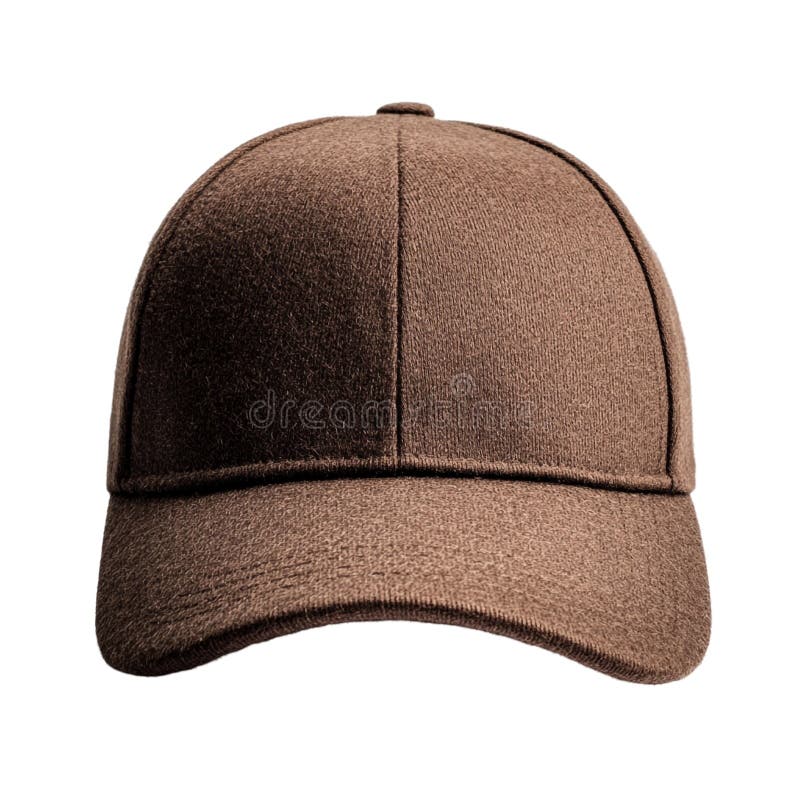 Brown Baseball Cap Front View Fashion Accessory Stock Illustration ...