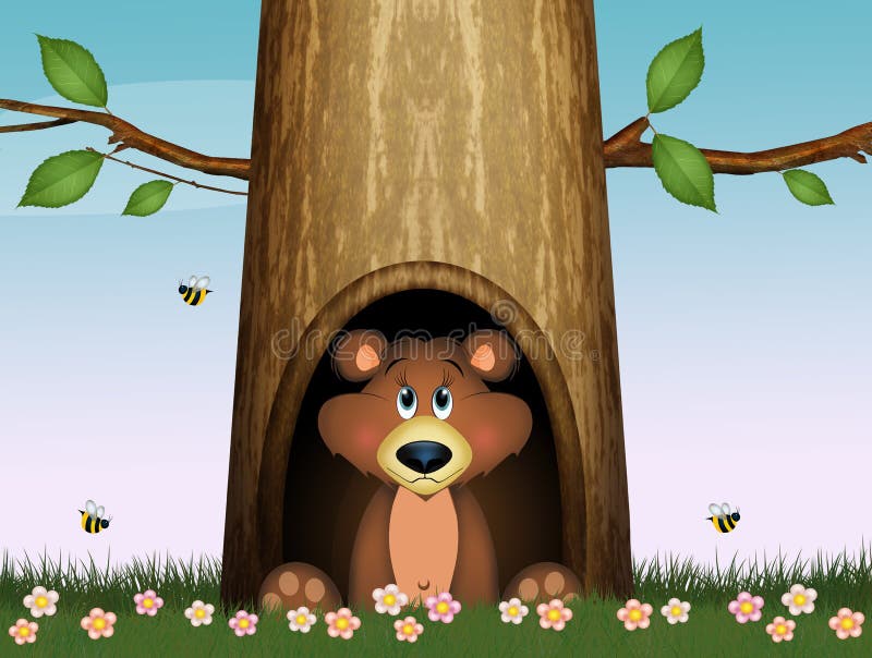 Bear Den Clipart