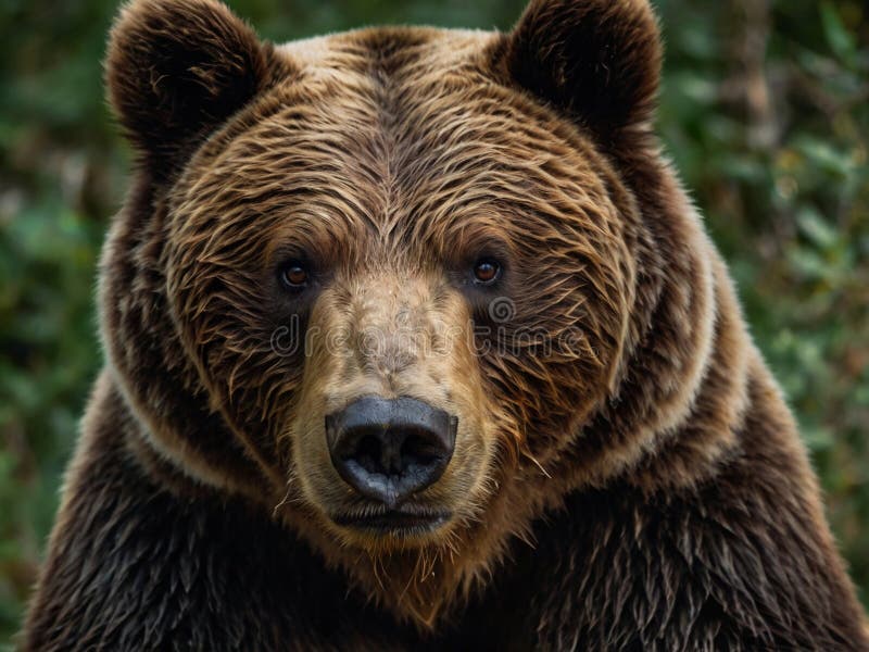 Brown Bear Head (Ursus Arctos) in the Snow Stock Photo - Image of brown ...