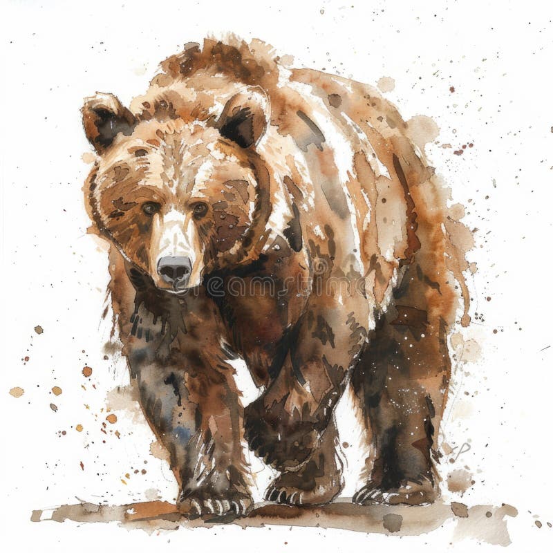 1,676 Brown Bear Standing White Background Stock Photos - Free ...