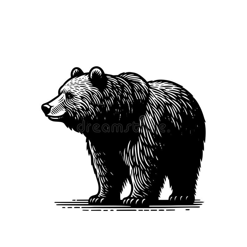 Brown Bear Vector Icon Rustic Vintage Logo Illustration. Stock Vector ...