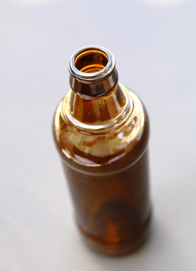 Brown beer bottle isolated stock image. Image of full - 50939795