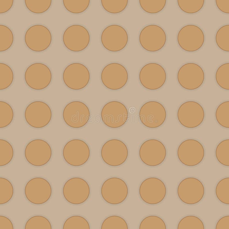 Brown Beige Balls Background Seamless Vector Pattern Stock Illustration ...