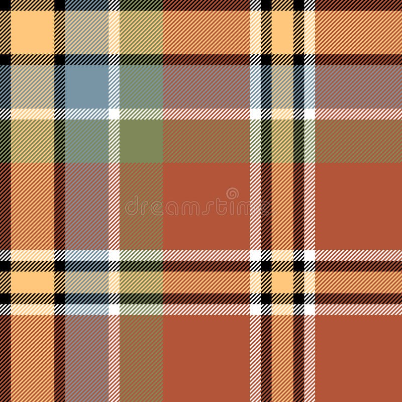 Brown And Black Buffalo Check Plaid Seamless Pattern Stock Vector ...
