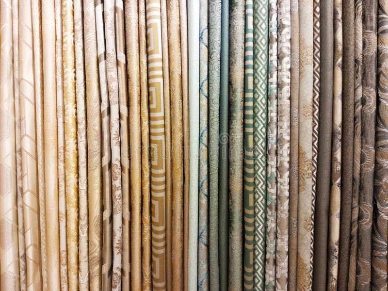 Brown Beige Curtain Patterns Stock Image - Image of pattern, style ...