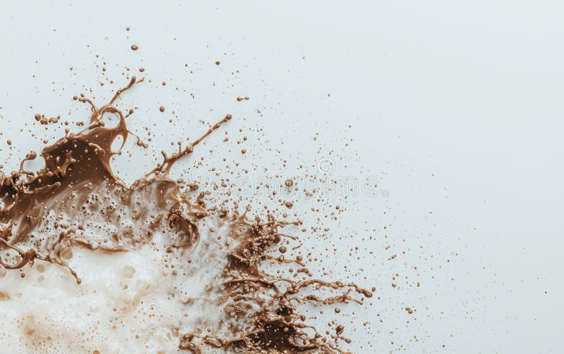 Brown and Beige Paint Splatter Abstract Stock Illustration ...