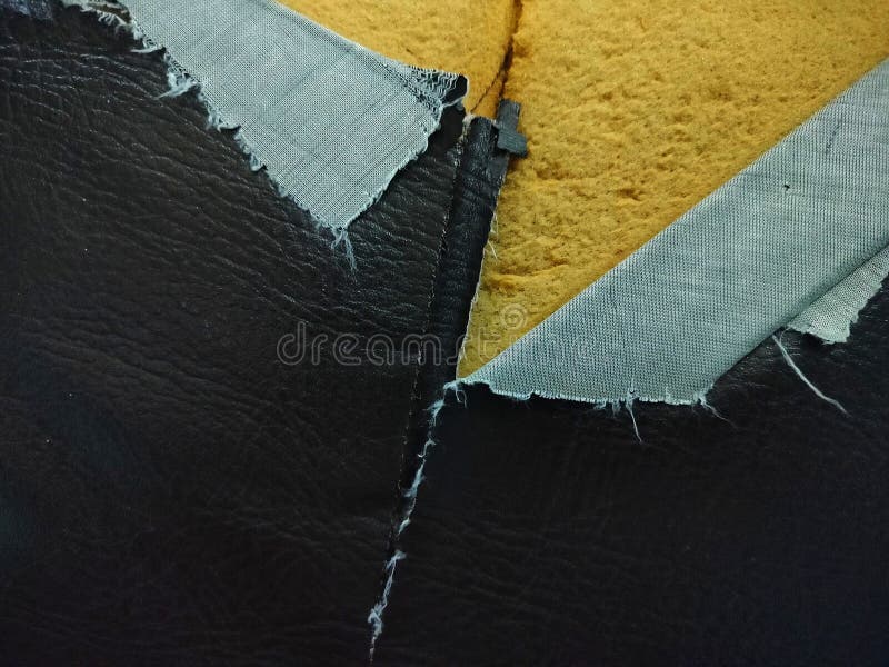 The Brown Bench Was Torn Due To Being Hit by a Sharp Object Stock Image ...