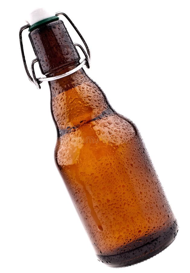 Brown-Bierflasche (deutsches Bier) Stockfoto - Bild von kühl, kalt ...