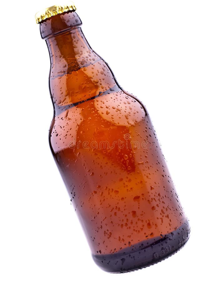 Brown-Bierflasche (deutsches Bier) Stockbild - Bild von kondensation ...