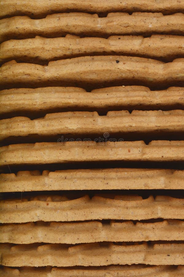 Brown biscuits stock image. Image of edges, food, stack - 386067805