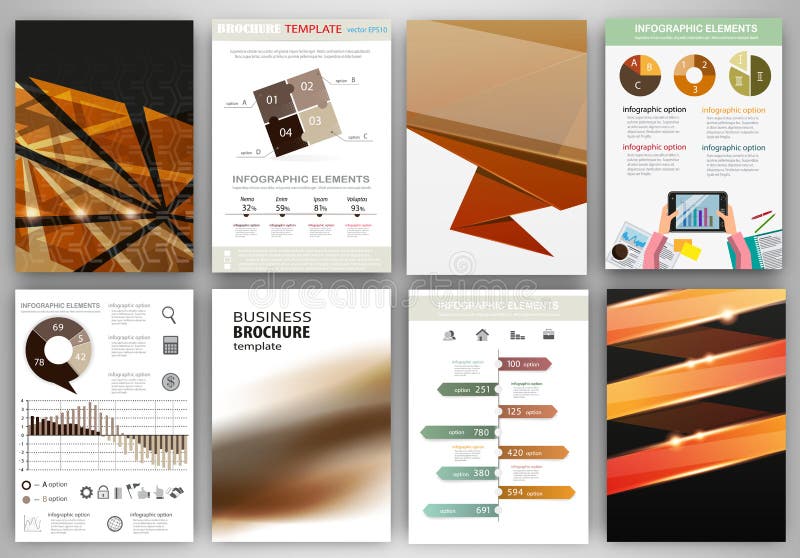 Brown and Black Business Backgrounds and Abstract Concept Infogr Stock ...