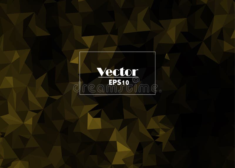Brown and Black Digital Abstract Vector Image Stylized from Triangles ...
