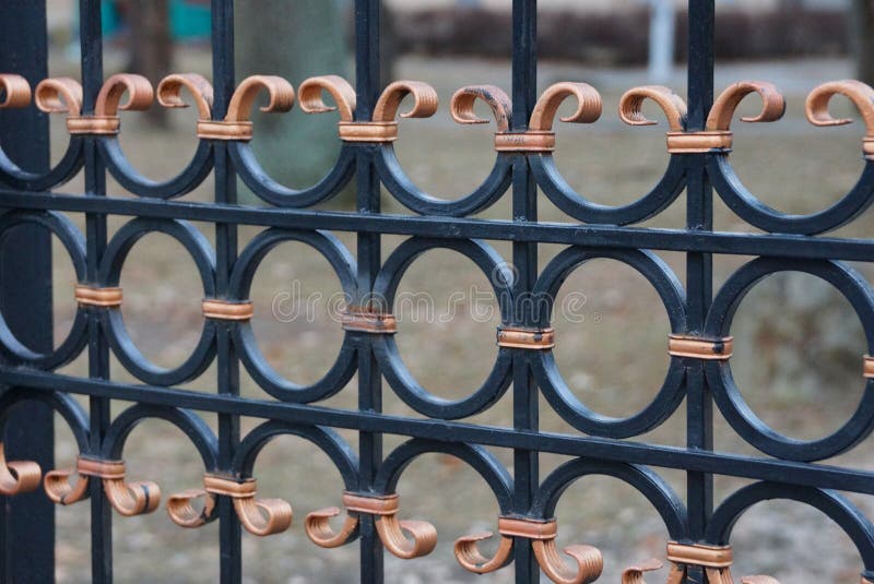 Brown Black Metal Background of Iron Rods in Forged Pattern Stock Photo ...