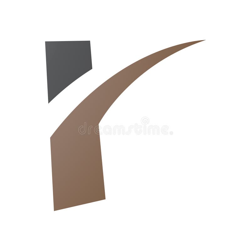 Brown and Black Spiky Shaped Letter R Icon Stock Vector - Illustration ...