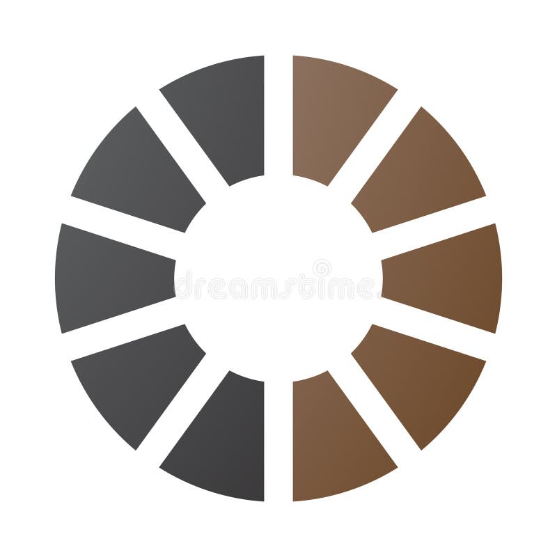 Brown and Black Striped Letter O Icon Stock Vector - Illustration of ...