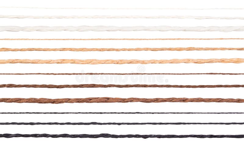 Paper Strings Isolated on White Background Stock Image - Image of gift ...