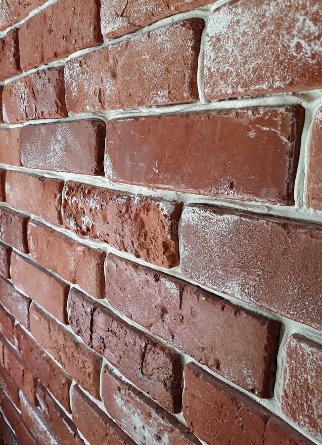 Brown Block Wall Background with Flaws Stock Photo - Image of loft ...