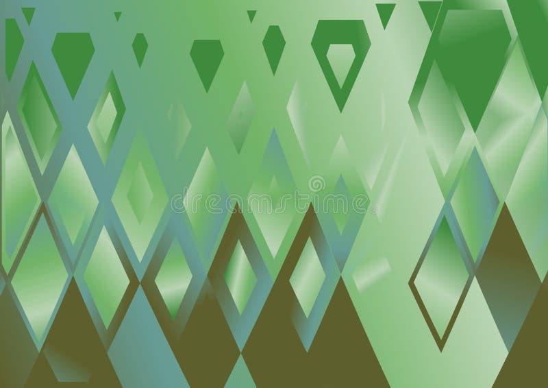 Brown Blue and Green Geometric Triangle Pattern Background Stock Vector ...