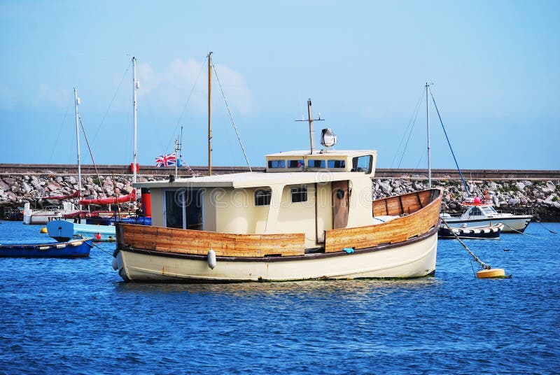 Brown boat 1 stock photo. Image of yacht, ship, brixham - 27384580