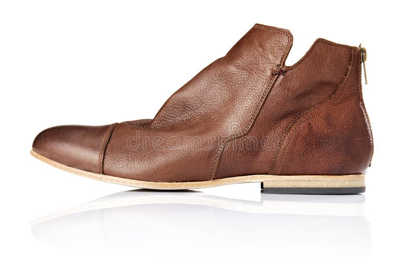 Brown Boot stock image. Image of closeup, sole, leather - 32568191