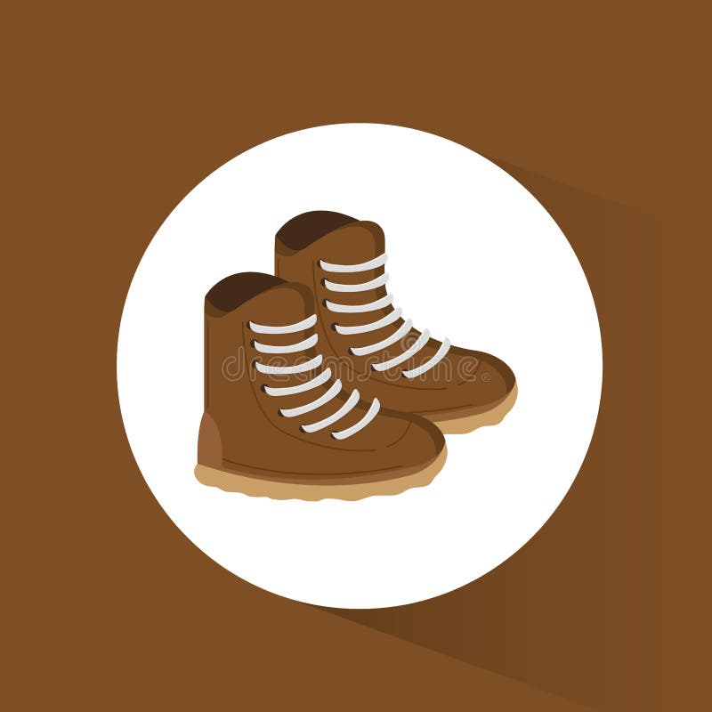 Brown Boots Winter Wear Shoes Stock Vector - Illustration of accessory ...