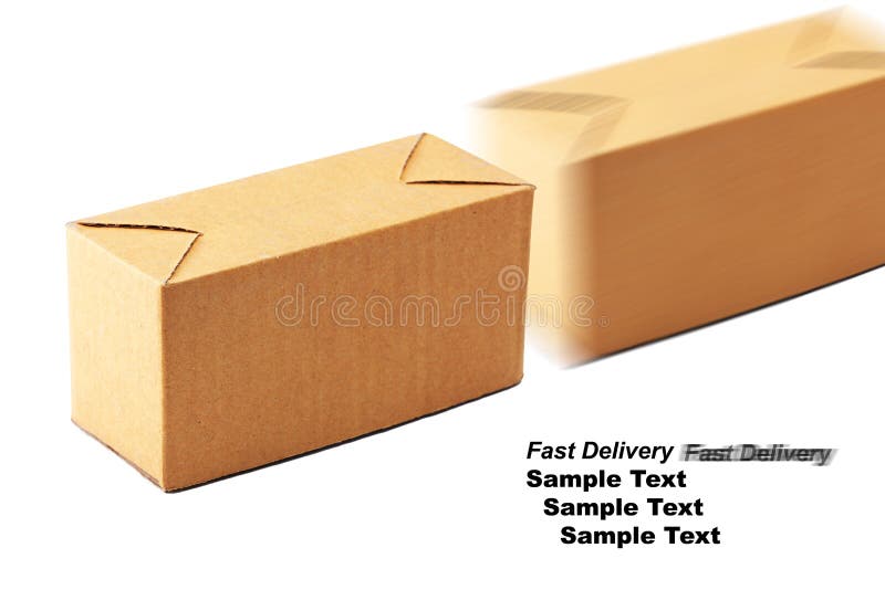Brown Box stock photo. Image of gift, cardboard, package - 17548870