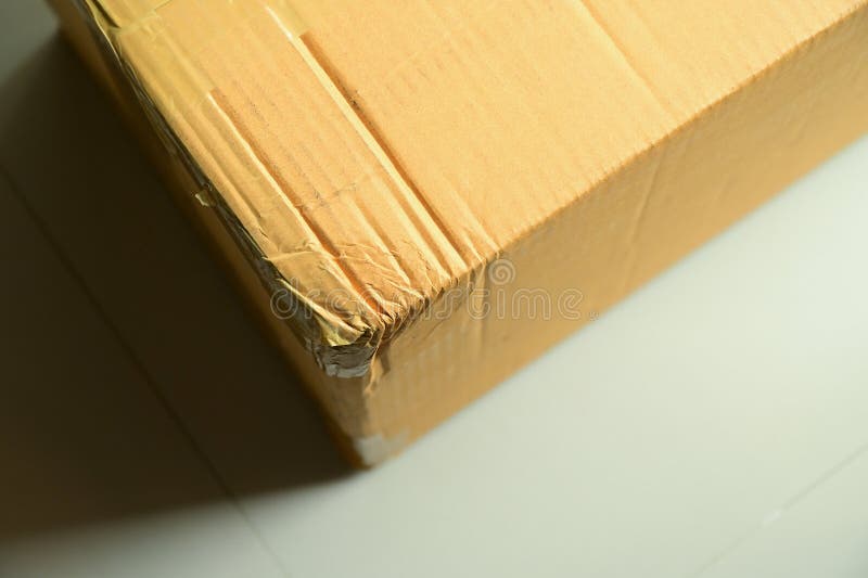 Brown Box Packaging for Shipping, Paper Texture Stock Photo - Image of ...