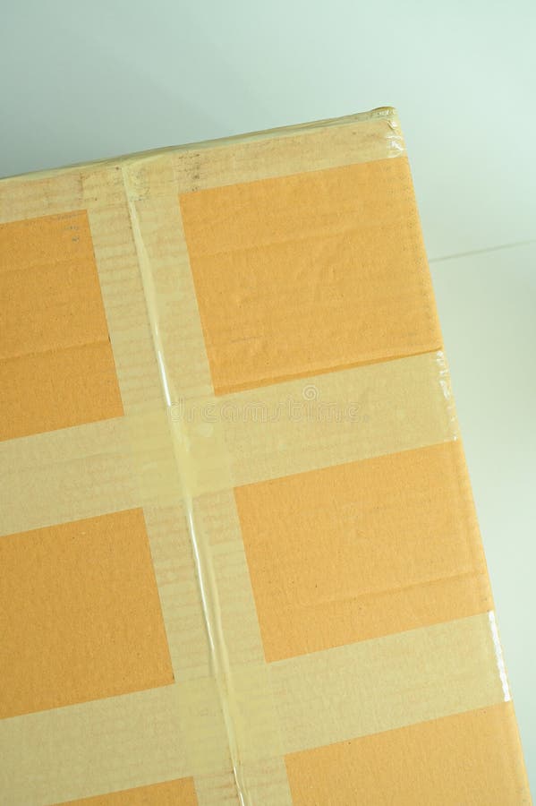 Blank Brown Box Packaging for Shipping, Paper Texture Stock Photo ...