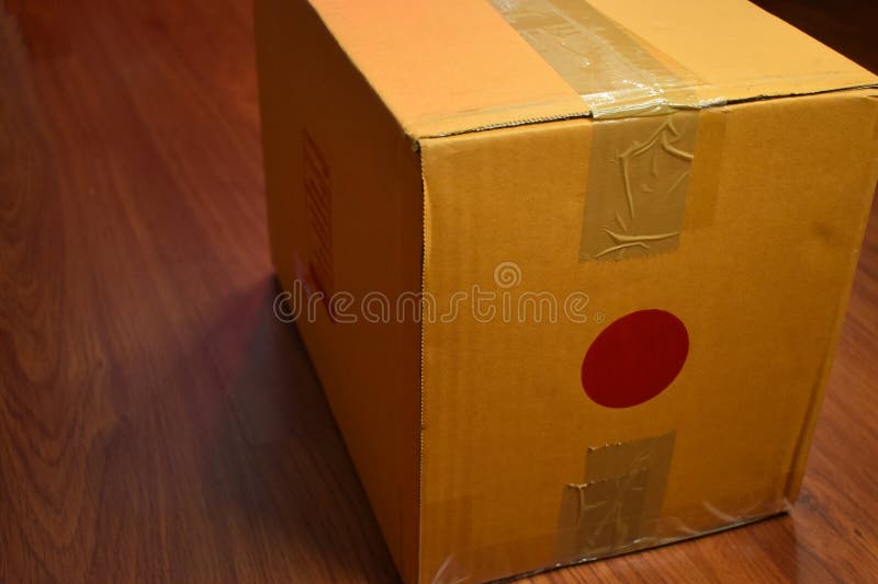 Brown Box Packaging for Shipping, Paper Texture Stock Photo - Image of ...
