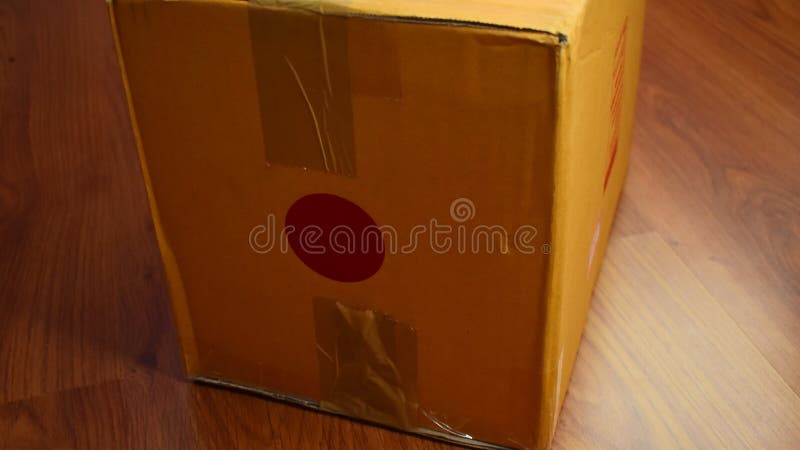 Brown Box Packaging for Shipping, Paper Texture Stock Image - Image of ...