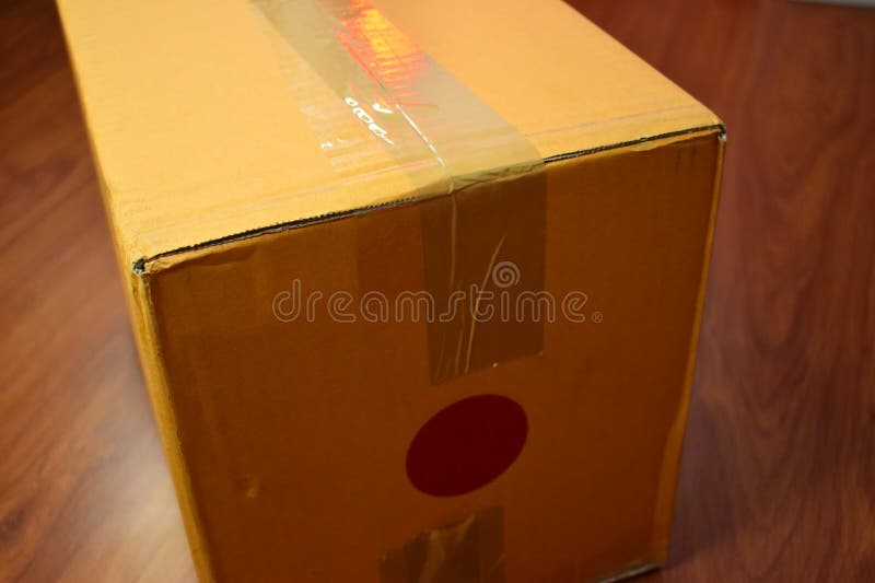 Brown Box Packaging for Shipping, Paper Texture Stock Photo - Image of ...