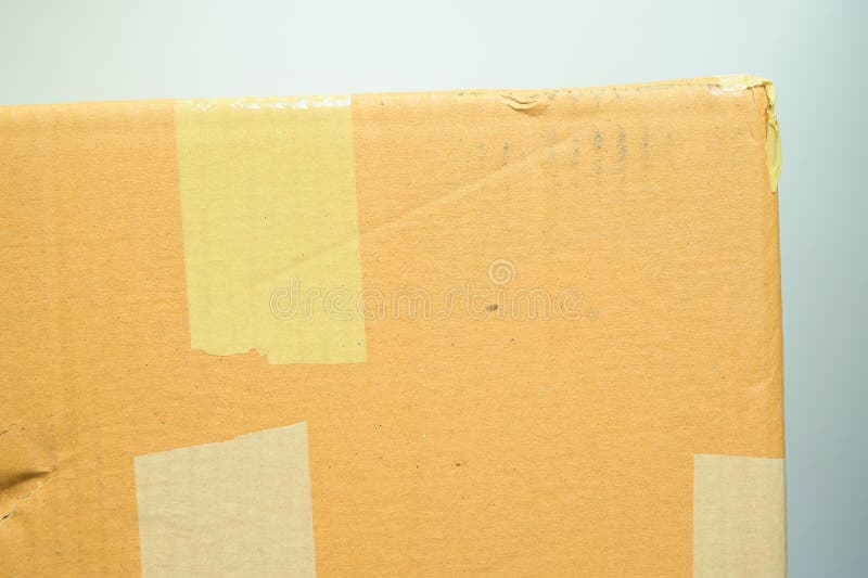 Brown Box Packaging for Shipping, Paper Texture Stock Image - Image of ...