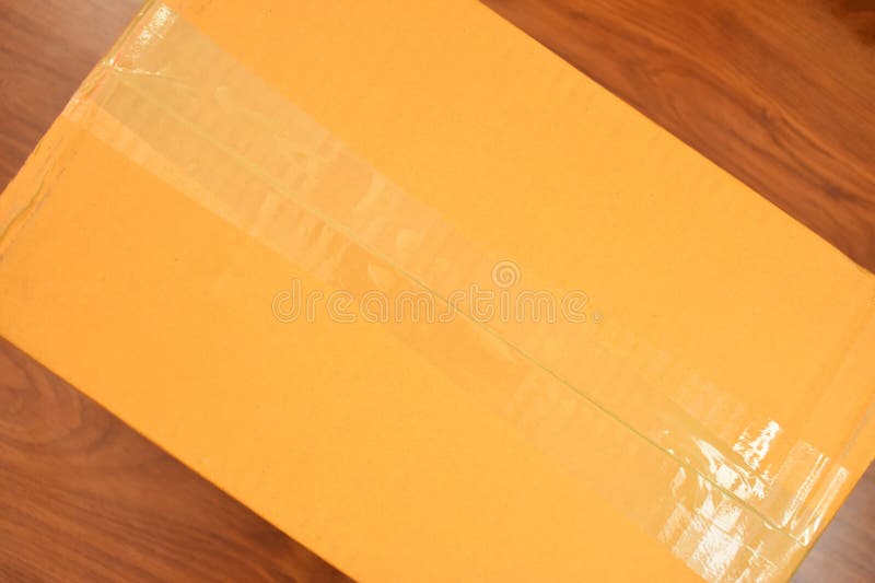 Brown Box Packaging for Shipping, Paper Texture Stock Image - Image of ...