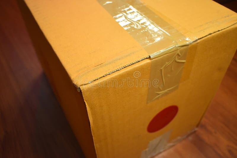 Brown Box Packaging for Shipping, Paper Texture Stock Image - Image of ...