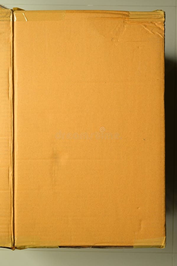 Brown Box Packaging for Shipping, Paper Texture Stock Image - Image of ...