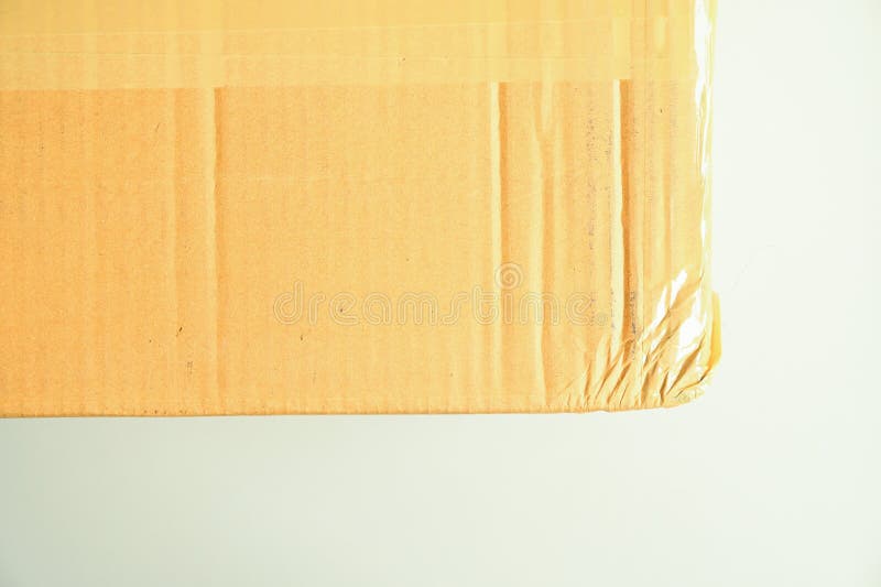 Brown Box Packaging for Shipping, Paper Texture Stock Image - Image of ...