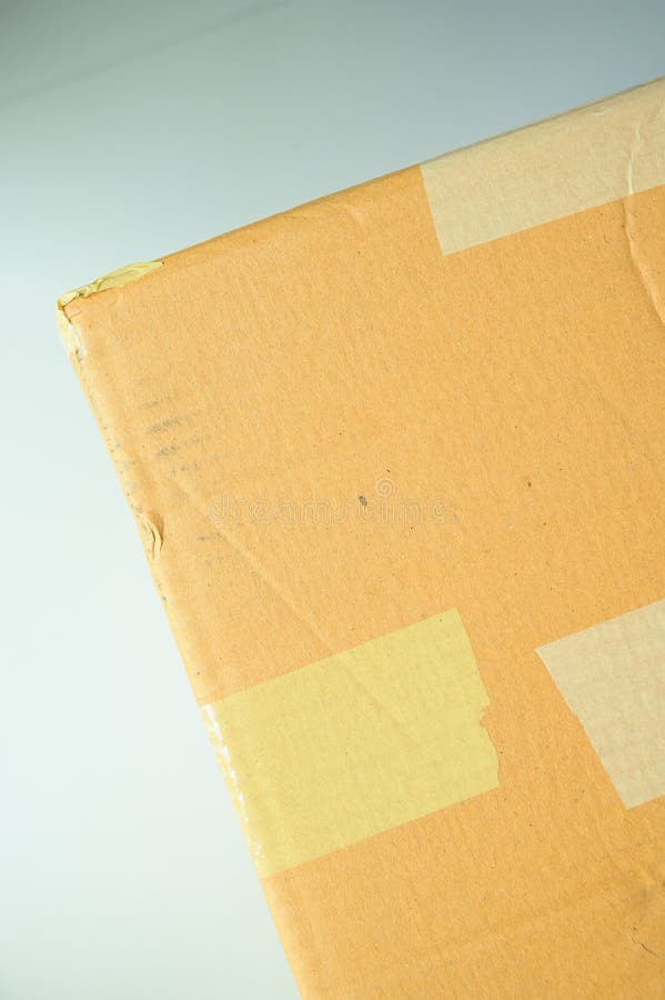 Brown Box Packaging for Shipping, Paper Texture Stock Photo - Image of ...