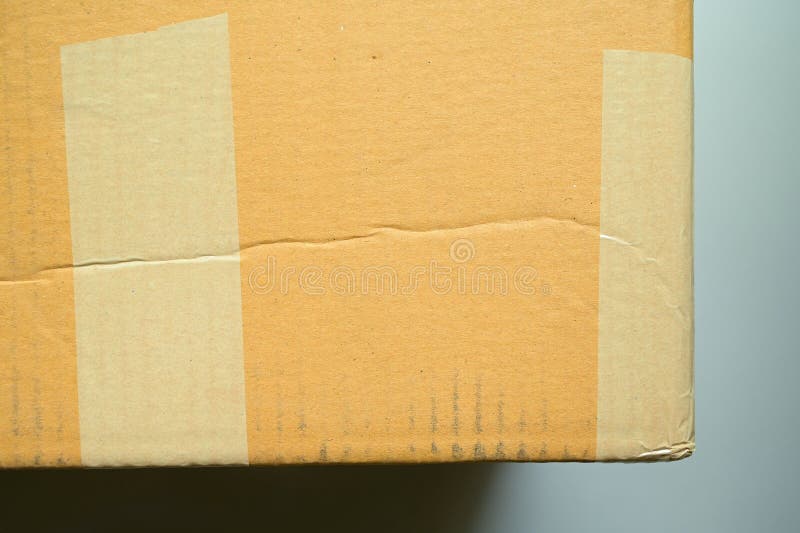 Brown Box Packaging for Shipping, Paper Texture Stock Photo - Image of ...