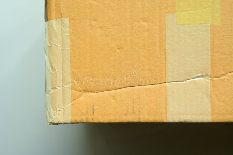 Brown Box Packaging for Shipping, Paper Texture Stock Photo - Image of ...