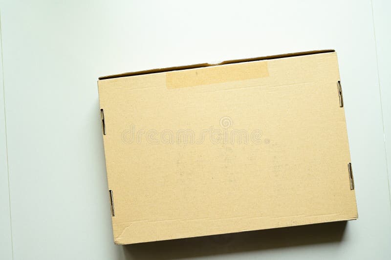 Brown Box Packaging for Shipping, Paper Texture Stock Image - Image of ...