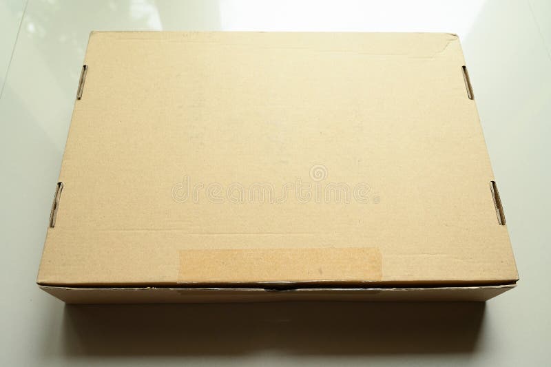 Brown Box Packaging for Shipping, Paper Texture Stock Image - Image of ...
