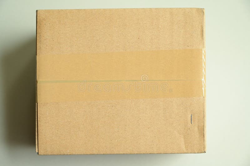 Brown Box Packaging for Shipping, Paper Textured Stock Photo - Image of ...