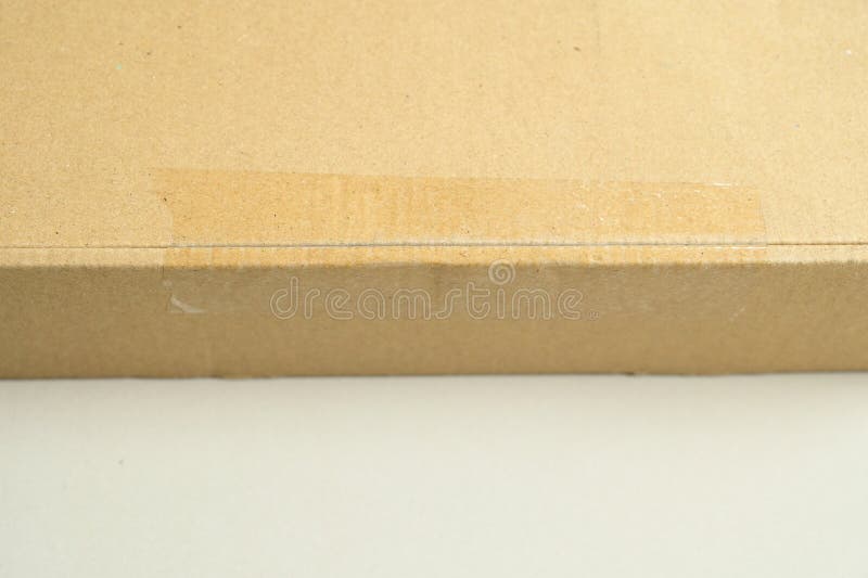 Brown Box Packaging for Shipping, Paper Textured Stock Image - Image of ...