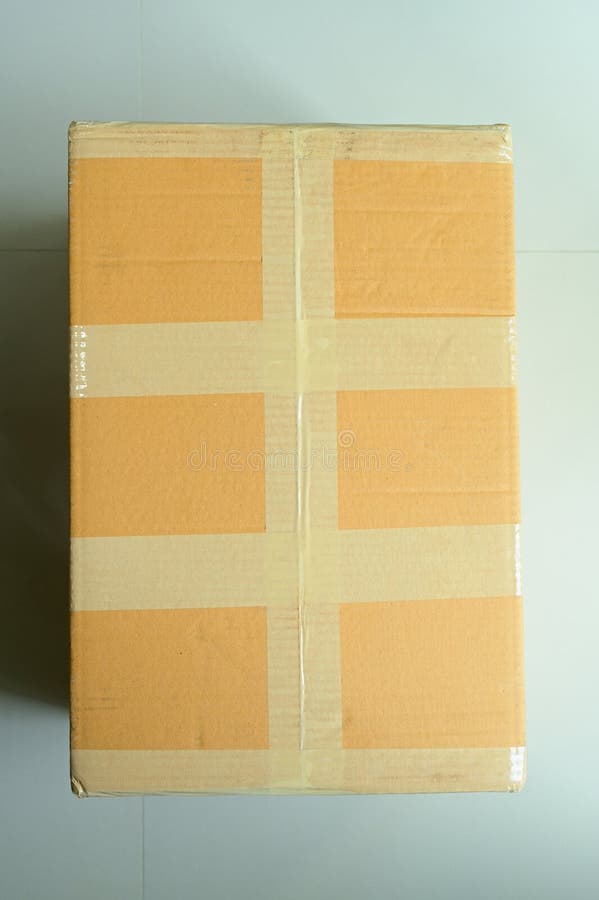 Brown Box Packaging for Shipping, Paper Textured Stock Photo - Image of ...