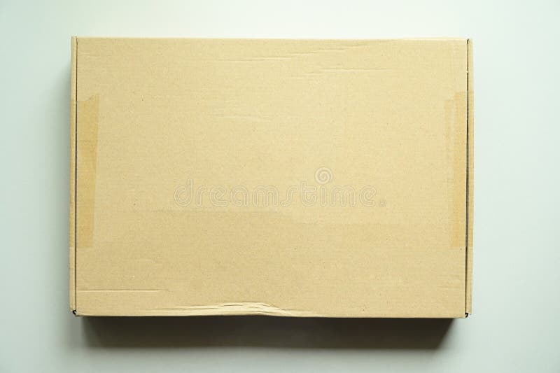 Brown Box Packaging for Shipping, Paper Textured Stock Photo - Image of ...