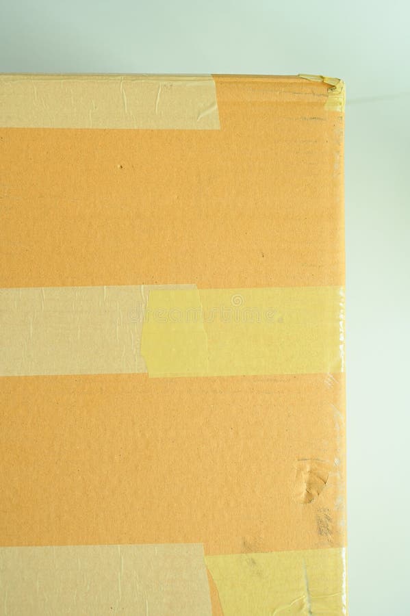 Brown Box Packaging for Shipping, Paper Textured Stock Image - Image of ...